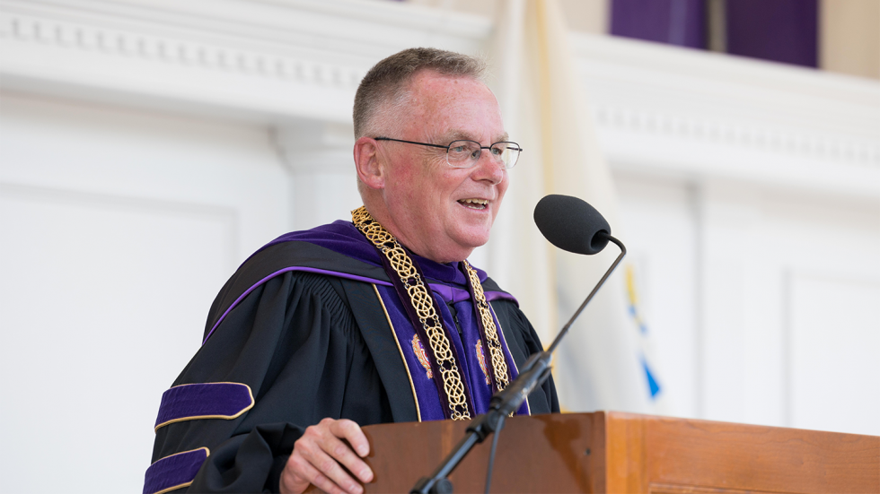 Rev. John Denning, C.S.C., Encourages Grads to 'Dream Large' in ...