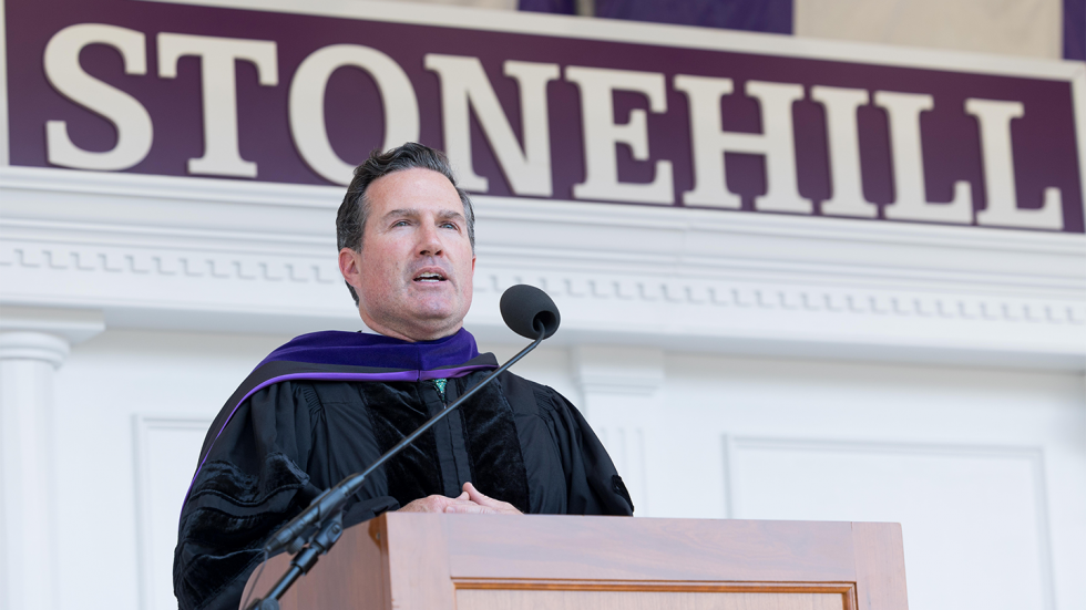 John Judge '89 Addresses the Class of 2022 at Commencement | Stonehill ...