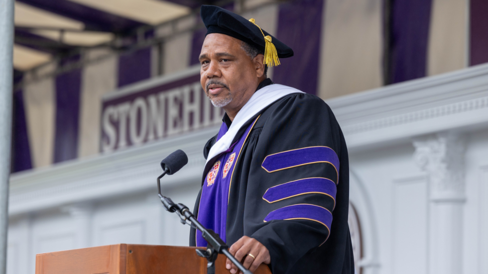 Ed Cooley '94 Addresses the Class of 2024 at Commencement | Stonehill ...